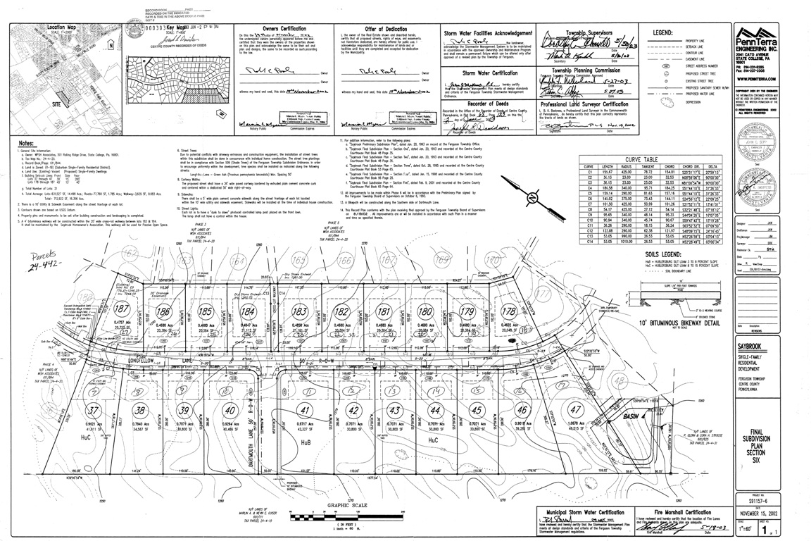 Site Plan – Saybrook HOA